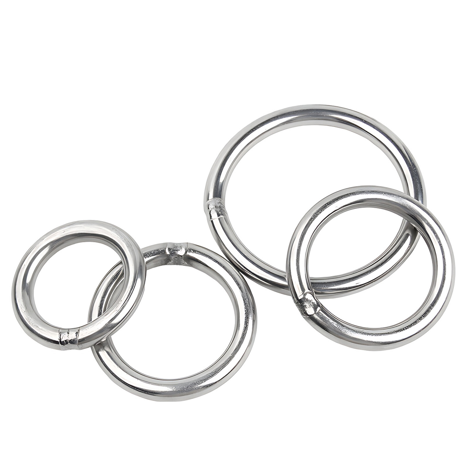 A2 Stainless Steel Metal Round O Ring Welded Polished OD 15-350mm M3 M4 ...