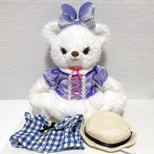 Disney Unibear City Plush Doll Daisy Rapunzel w/ Costume Gingham Blouse ...