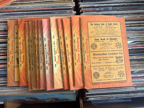1960s Farm Directory Lot North South Dakota Counties Telephone Numbers ...