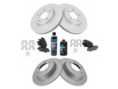65FC44Y Front and Rear Brake Pad and Rotor Kit Fits 2012-2016 Hyundai ...