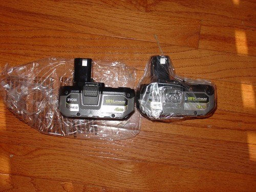 Ryobi PBP004 ONE+ 18V HIGH PERFORMANCE Lithium-Ion 4.0 Ah Battery (2 ...