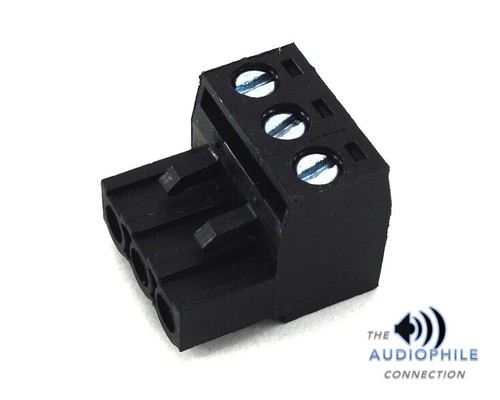 Kicker Zapco Memphis Mosconi 3 PIN Terminal Power Wire Plug | Black ...