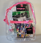 Clear School Backpack Transparent Stadium Plastic See-Thru GREEN + FREE ...