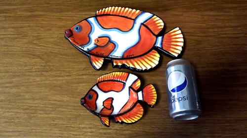 2 x Ceramic Reef Clown Fish Ben Diller Maui 2004 VGC Free S/H | eBay
