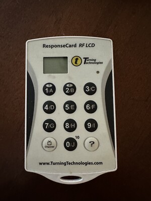 Turning Technologies Response Card RF LCD Clicker | eBay