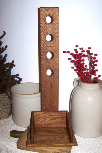 Primitive Dark Oak Shaker Wood Candle Shelf Self Standing/Wall Hanging ...