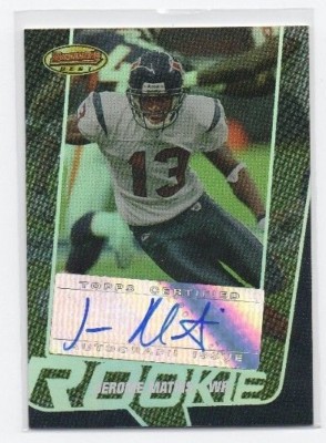 Jerome Mathis Auto Autograph # 655 / 999 Houston Texans Hampton ...