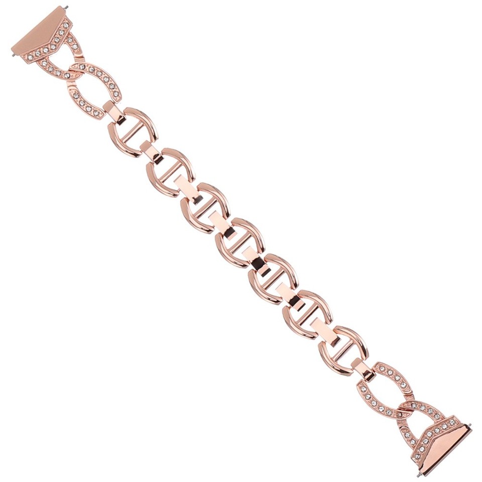 Thick Stainless Steel Watch Band Rose Gold Metal Smartwatch Strap Quick ...