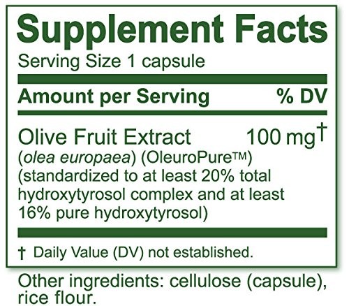Hydroxytyrosol Olive Extract 100 mg 90 Capsules - Spanish Quality | eBay