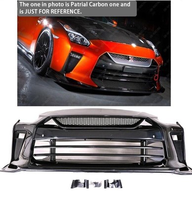 Fiberglass TS Style Front Bumper DRL Front Bar for 17-20 Nissan R35 GTR ...