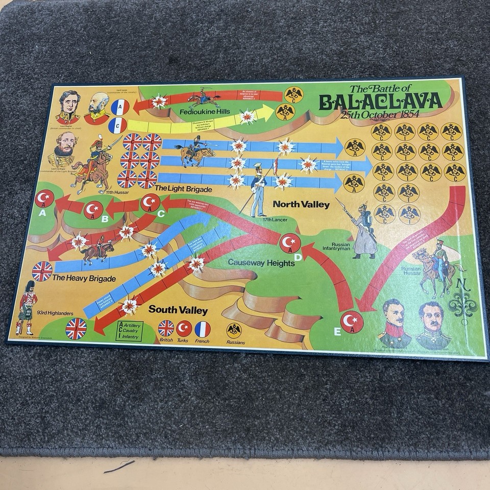 The Battle of Balaclava Vintage Board Game Palitoy 1970s *READ ...
