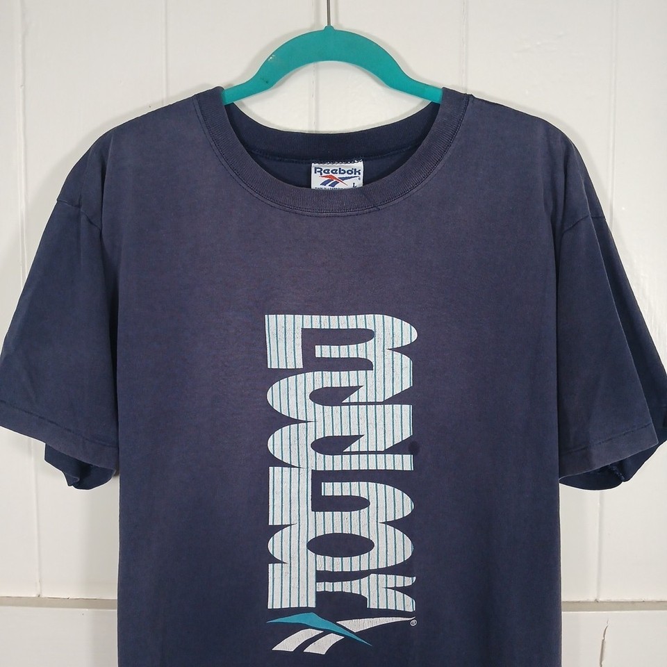 Vintage Reebok Shirt Single Stitch Spell Out Graphic Tee Men's Large ...