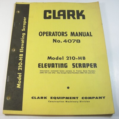 Manuals & Books - Clark Michigan