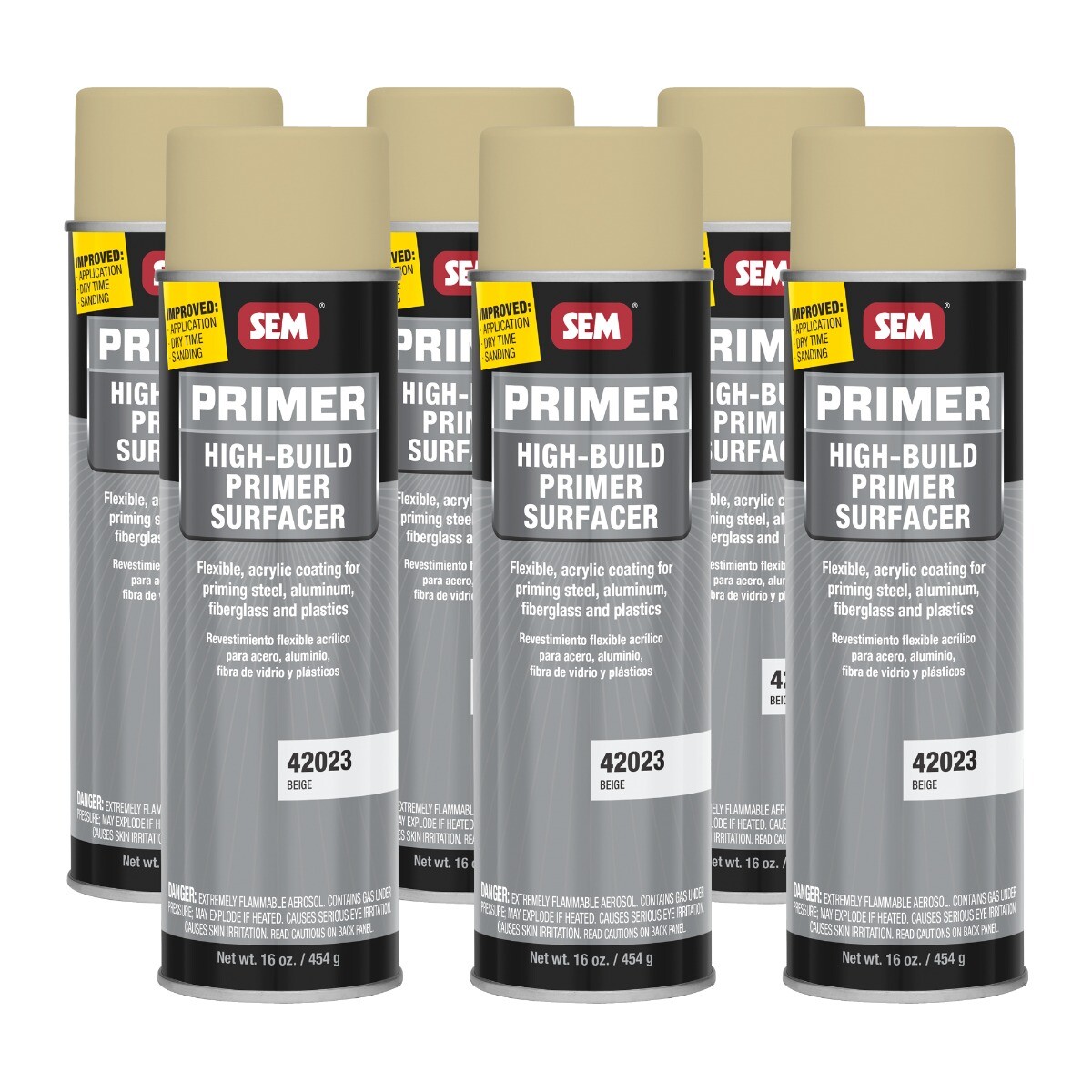 SEM 42023 High-Build Primer Surfacer Beige 16 oz. (6/Pack) | eBay