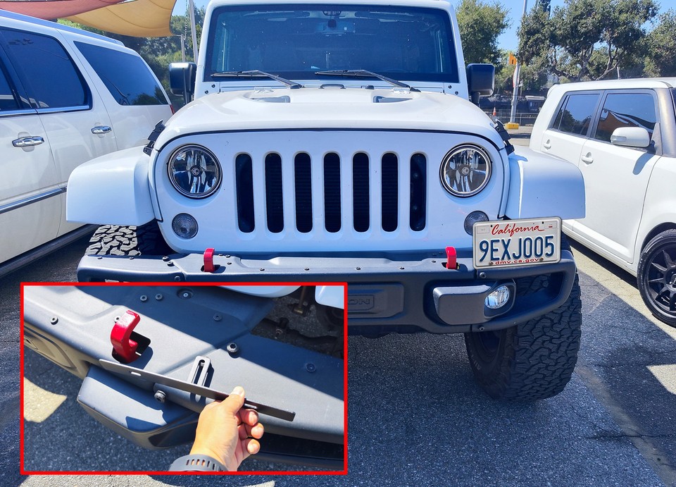 EZ-Mount License Plate Relocation Bracket For Jeep Wrangler Ford Bronco ...