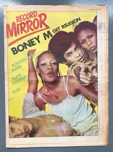 1978 UK MAGAZINE BONEY M KISS SOLO ALBUMS BARRY WHITE POSTER RECORD MIRROR | eBay