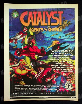 Catalyst Agents of Change Dark Horse Comics 1993 Print Magazine Ad ...