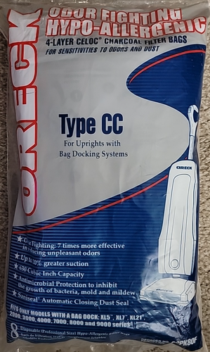 🧹 Oreck Type CC CCPK80F Vacuum Bags – 8 Pack Hypo-Allergenic Filtration ...