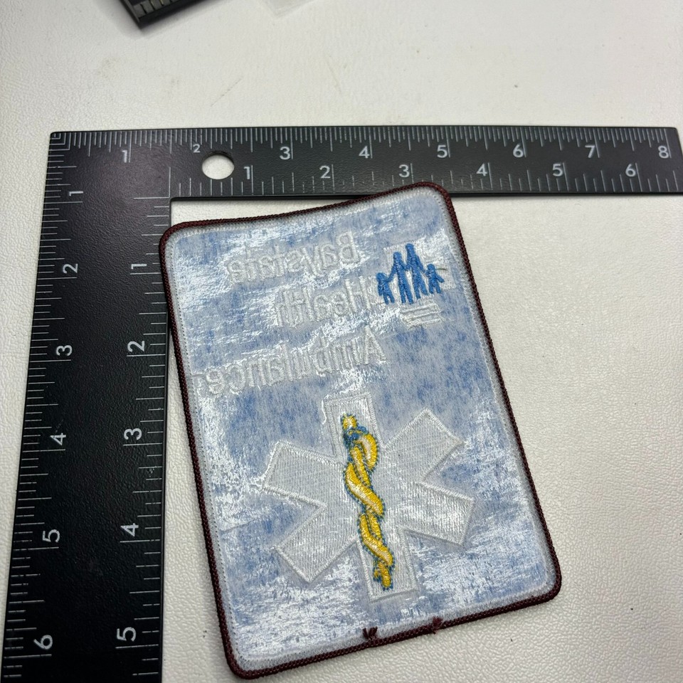 Rod of Asclepius BAYSTATE HEALTH AMBULANCE Medical Patch 00.F | eBay