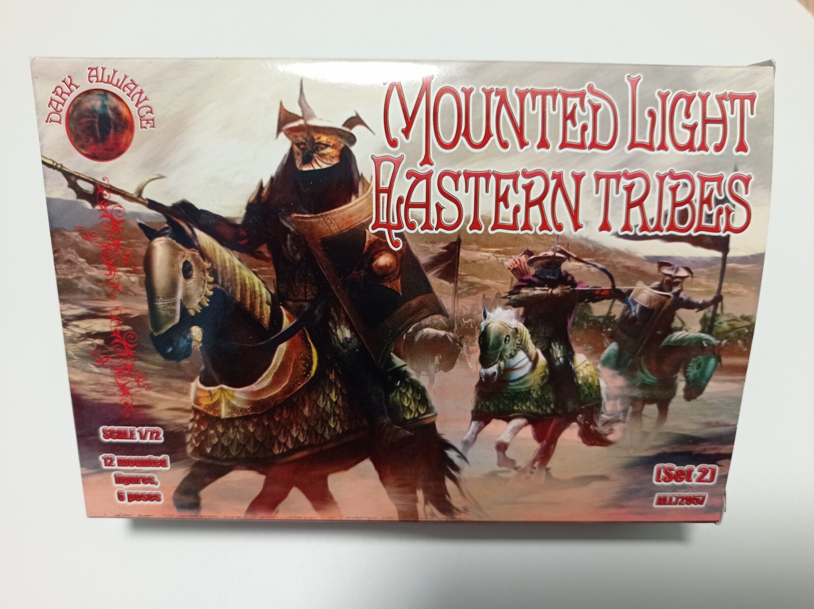 Mounted Light Eastern Tribes (set #2) (12 figures, 6 poses) 1/72 ...