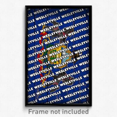 Wesleyville Pennsylvania Poster (PA City Souvenir 11x17 Town Print) | eBay