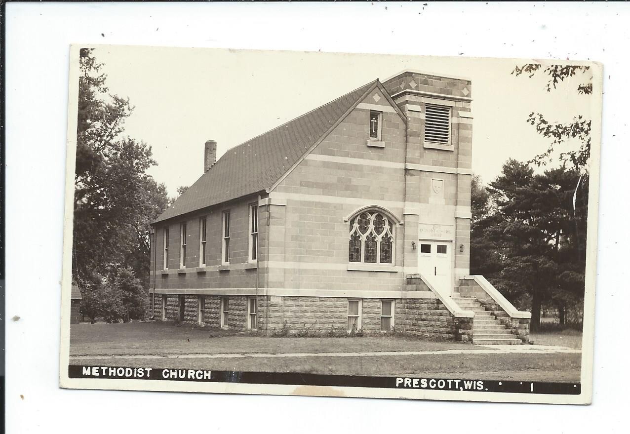 Real Photo Post Card Postcard Prescott Wisconsin Wis Wi Methodist ...
