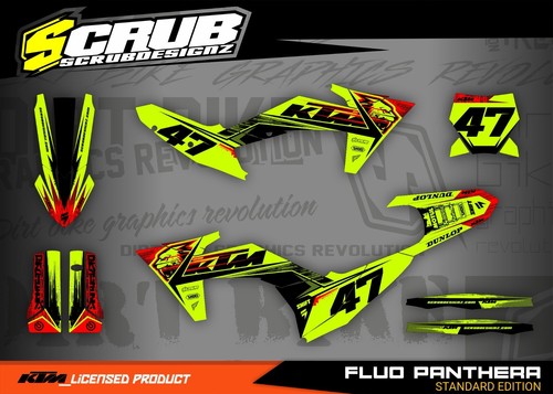 KTM Graphics 2023 2024 SX SX-F XC XC-F decals stickers kit 125 250 300 ...
