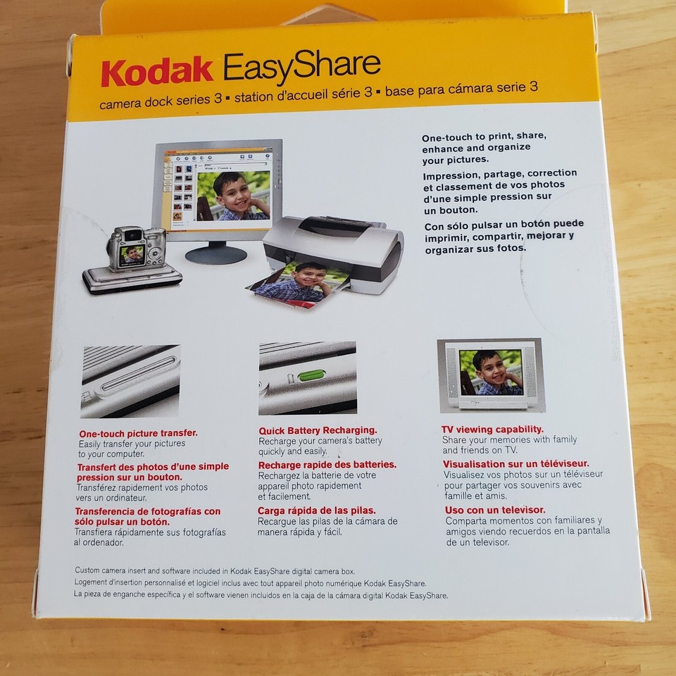 Kodak EasyShare Series 3 Camera Dock Transfer Pictures Charge Battery New Sealed | eBay