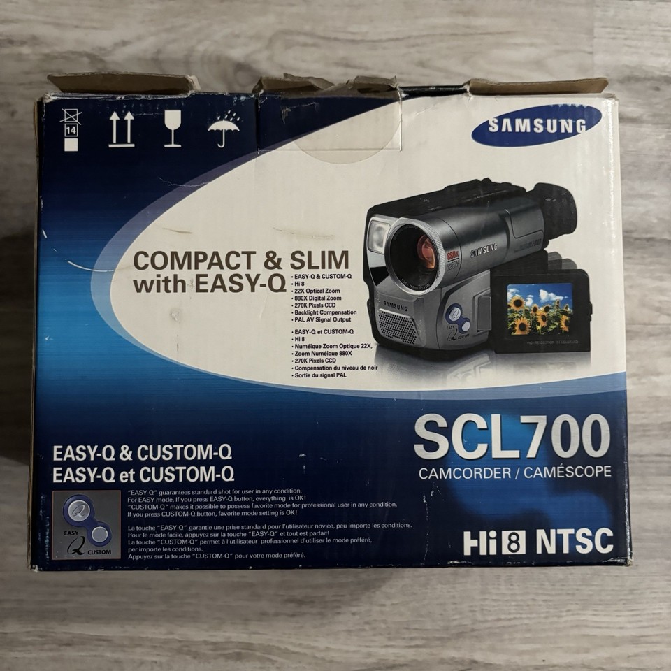Samsung Camcorder SCL700 Hi8 With Box Tested No Battery READ ...