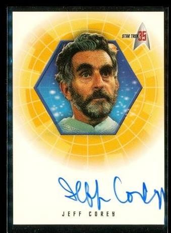 Jeff Corey Plasus Cloud Minders Star Trek 35th Anniversary Autograph ...