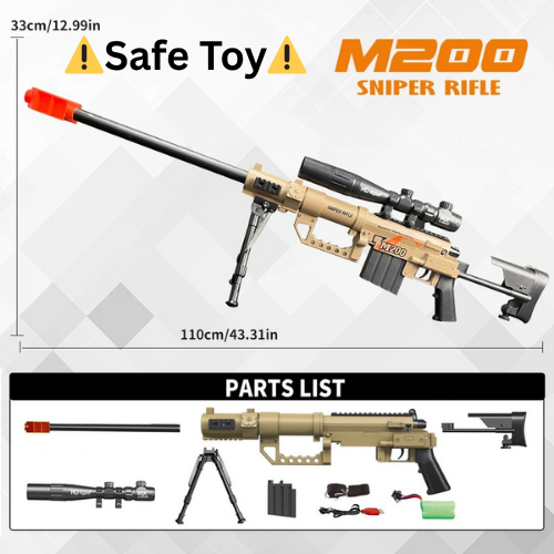 Gel Toy Nation M200 Blaster – Electric Splatter Ball Outdoor Game Toy ...