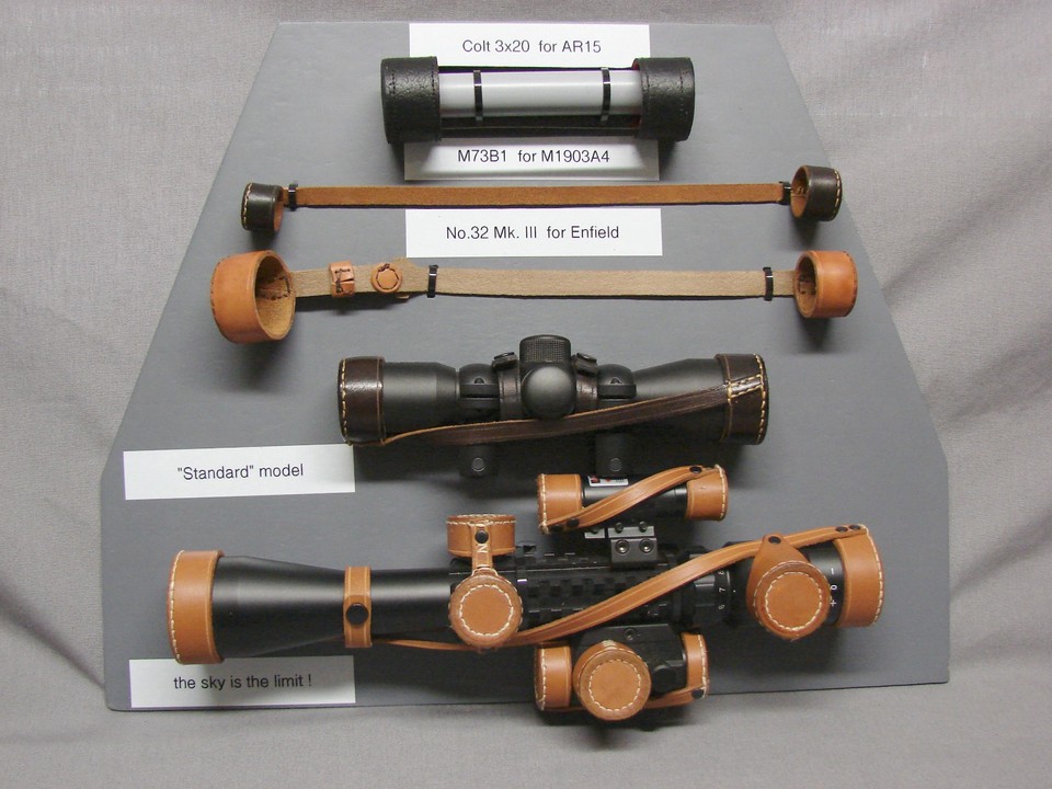 U.S. WW2 SPRINGFIELD M73B1 RIFLE SCOPE LEATHER COVER -REPRODUCTION | eBay
