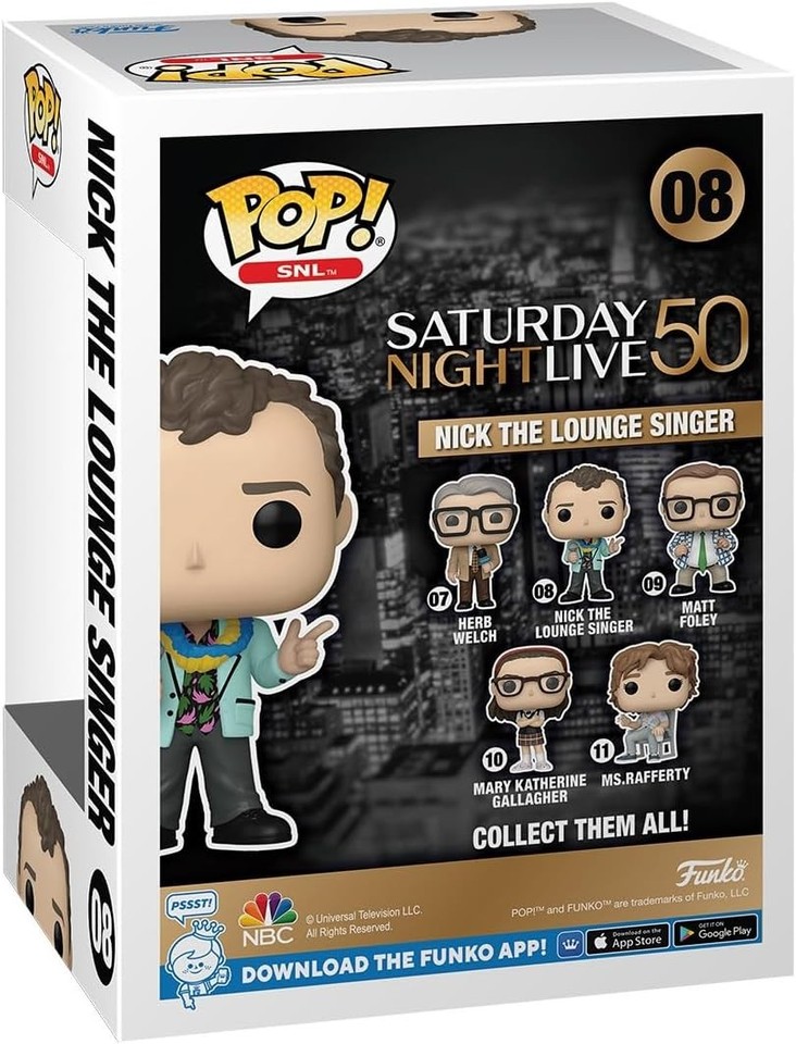 Funko Pop! TV: SNL 50th - Nick the Lounge Singer - Saturday Night Live ...