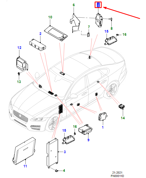 JAGUAR XF X260 Rear Tailgate Control Unit T2H2981 NEW GENUINE | eBay UK