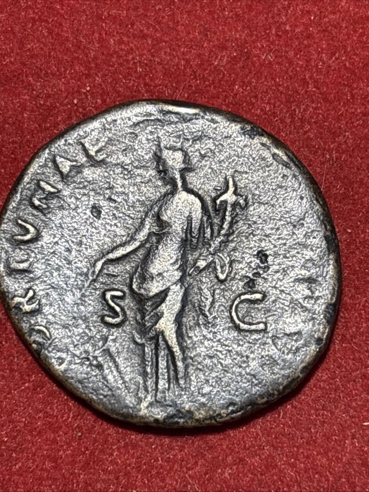 Domitian (AD 81-96) AS Roman AE bronze as coin Rev Fortuna Rome mint | eBay