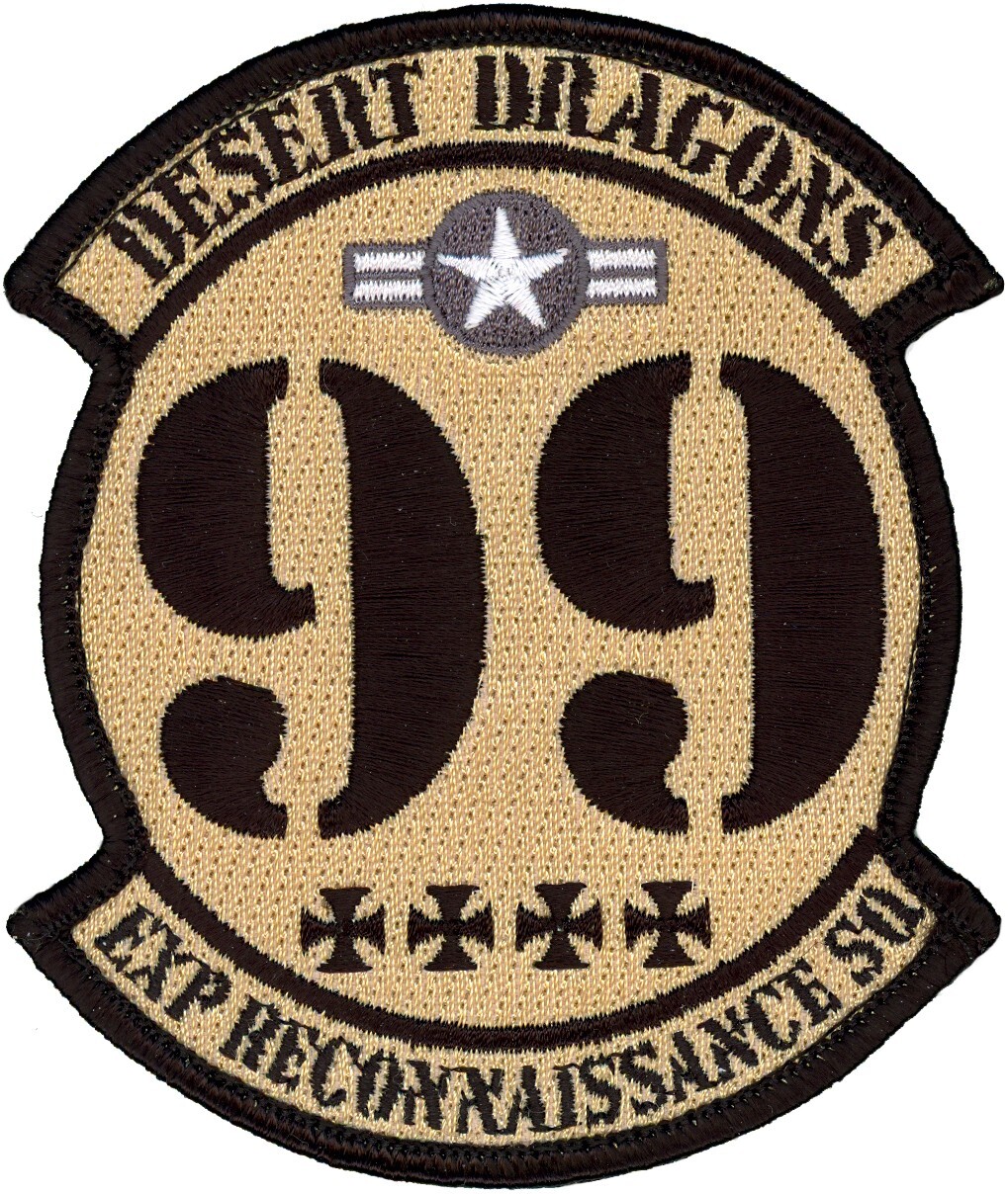 USAF 99th EXPEDITIONARY RECONNAISSANCE SQUADRON PATCH - DESERT DRAGONS ...