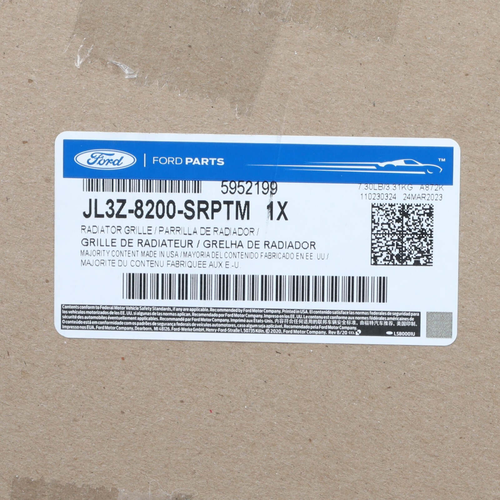 OEM Ford F150 XL XLT Grille Jl3z-8200-sf Scratches for sale online | eBay