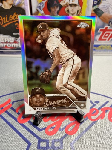 2023 Topps Chrome #66 Austin Riley Sepia Refractor Atlanta Braves ...