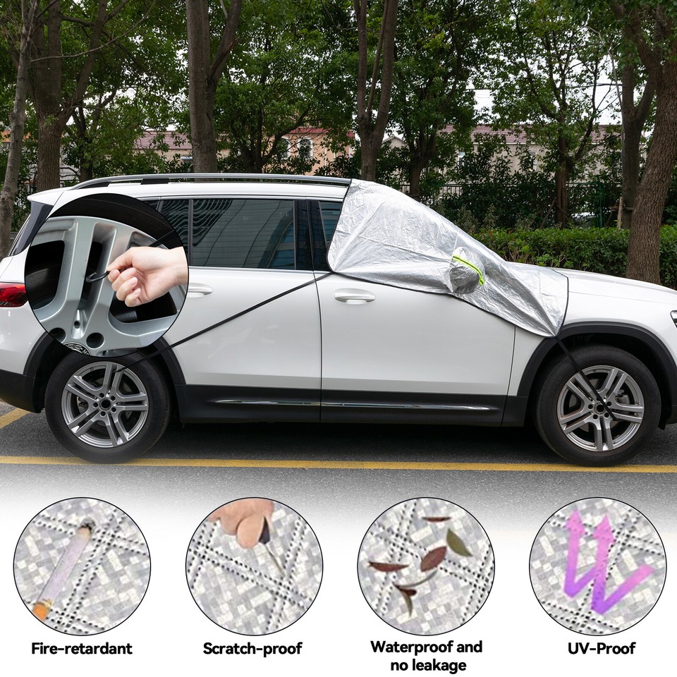 CAR WINDSCREEN FROST ICE SNOW SHIELD COVER MIRROR WINDOW PROTECTOR SUN ...