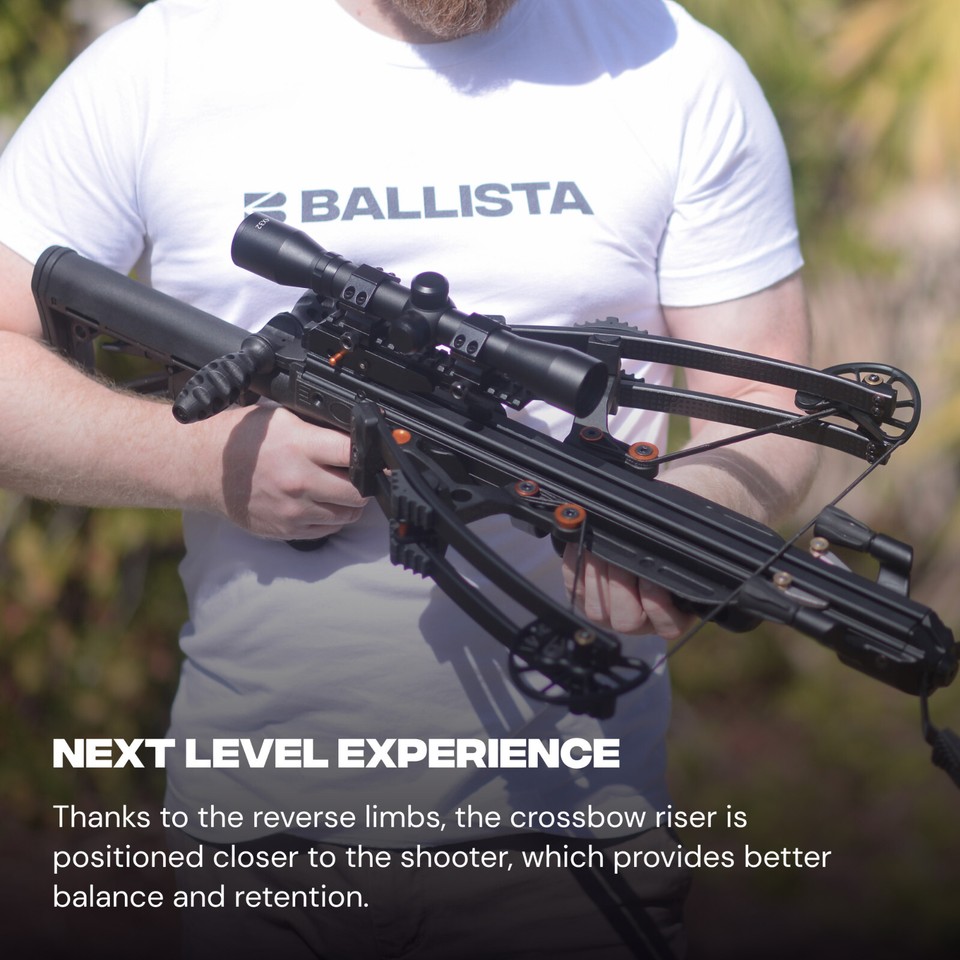 BALLISTA MegaBat Reverse Crossbow for Hunting & Fishing - 450 FPS, 360 ...