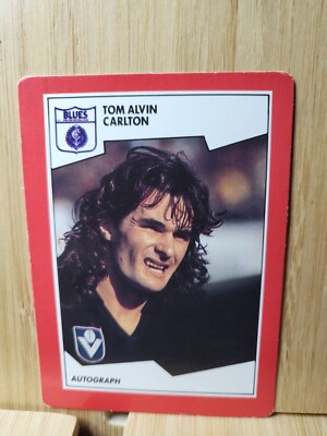 TOM ALVIN🏆1989 Scanlens #30 CARLTON Stimorol AFL Trading Card🏆 | eBay ...