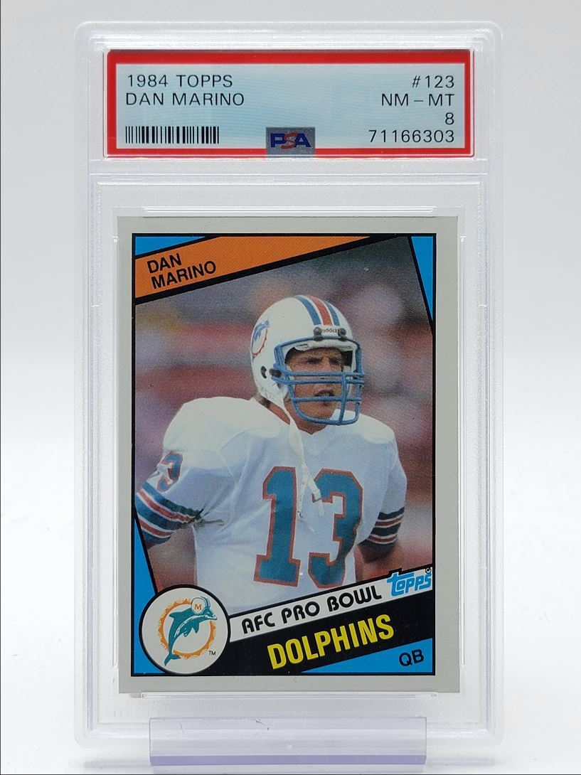 DAN MARINO 1984 TOPPS ROOKIE AFC PRO BOWL DOLPHINS #123 RC PSA 8 Q2620 ...