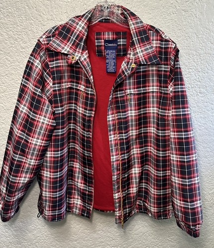 VTG Catalina Jacket Women’s Large Classic Plaid Lined Golf USA Red ...