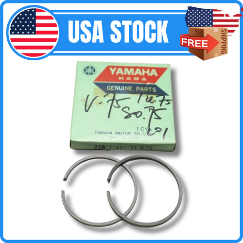 Fit For Yamaha V75 V80 U7E FS80 Y80 GT80 LB80 PW80 Piston Ring OS 0.75 ...