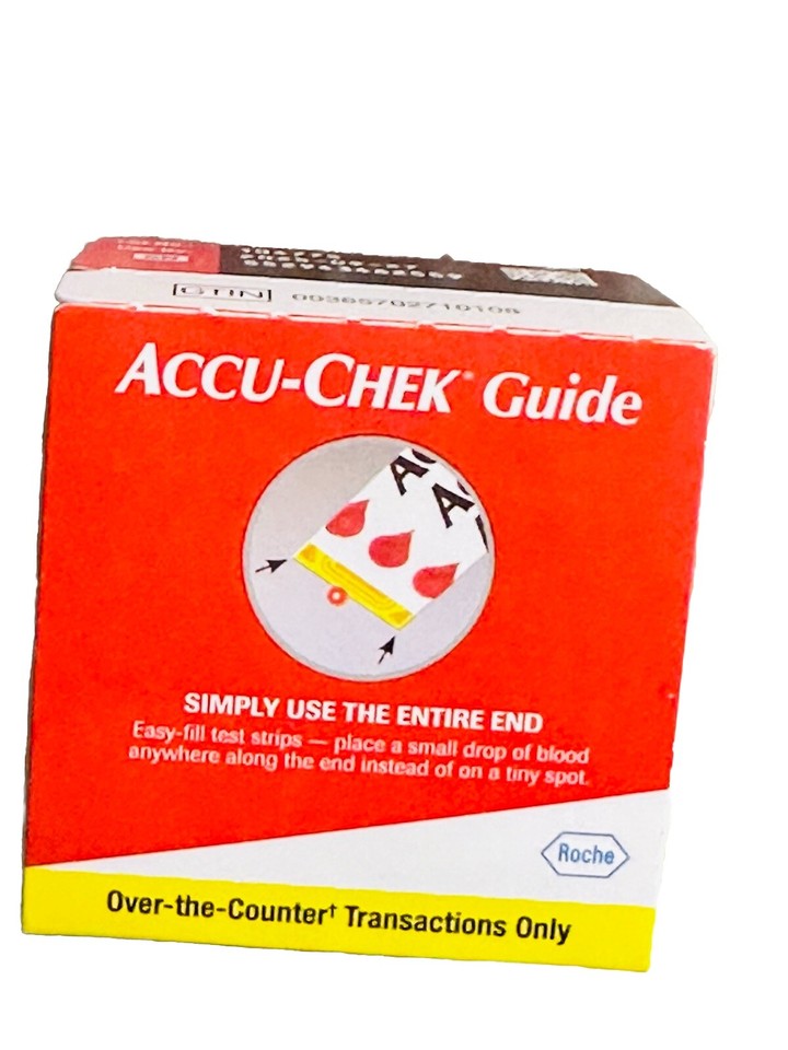 Accu-Chek Guide Test Strips for Diabetic Blood Glucose Testing (Pack of ...