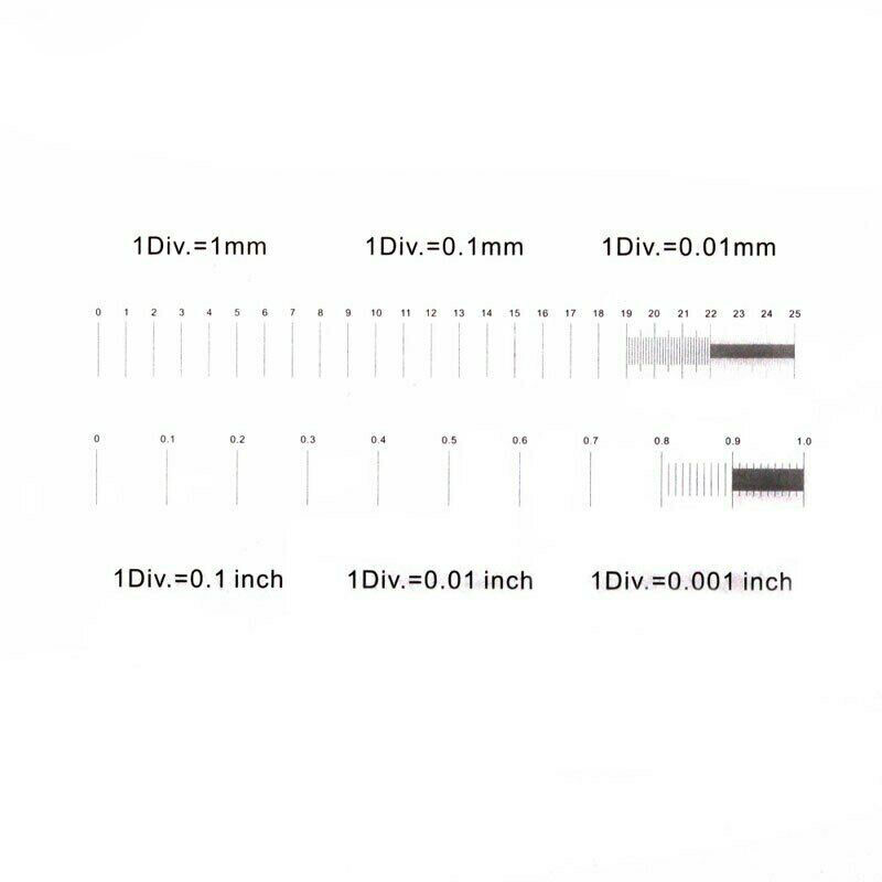 Multifunctional High Accuracy Graticule Optical Microscope Ruler ...