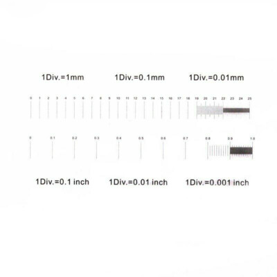 Multifunctional High Accuracy Graticule Optical Microscope Ruler ...