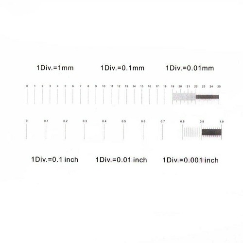 Multifunctional High Accuracy Graticule Optical Microscope Ruler ...