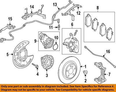 MERCEDES OEM 20-23 A35 AMG Brake Components-Brake Pads 0004201706 | eBay