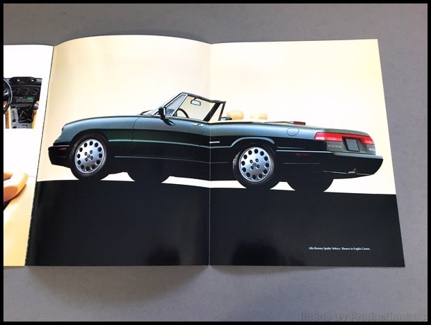 1992 Alfa Romeo 164 and Spider Veloce 16-page Original Sales Brochure ...